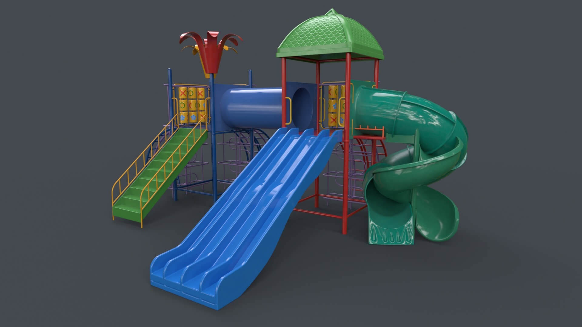 Playground Outdoor Jungle Gym 16 - 3D Model by PBR Cool