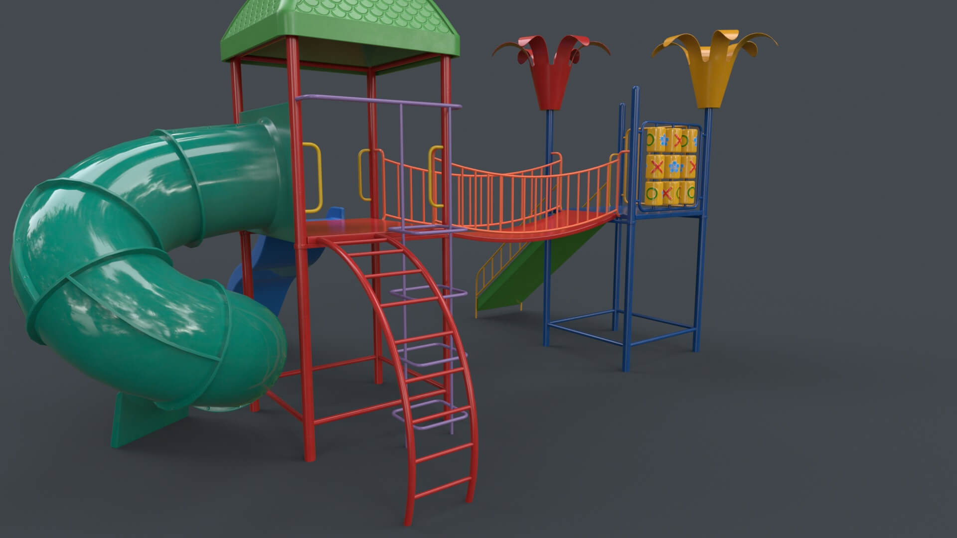 Playground Outdoor Jungle Gym 16 - 3D Model by PBR Cool
