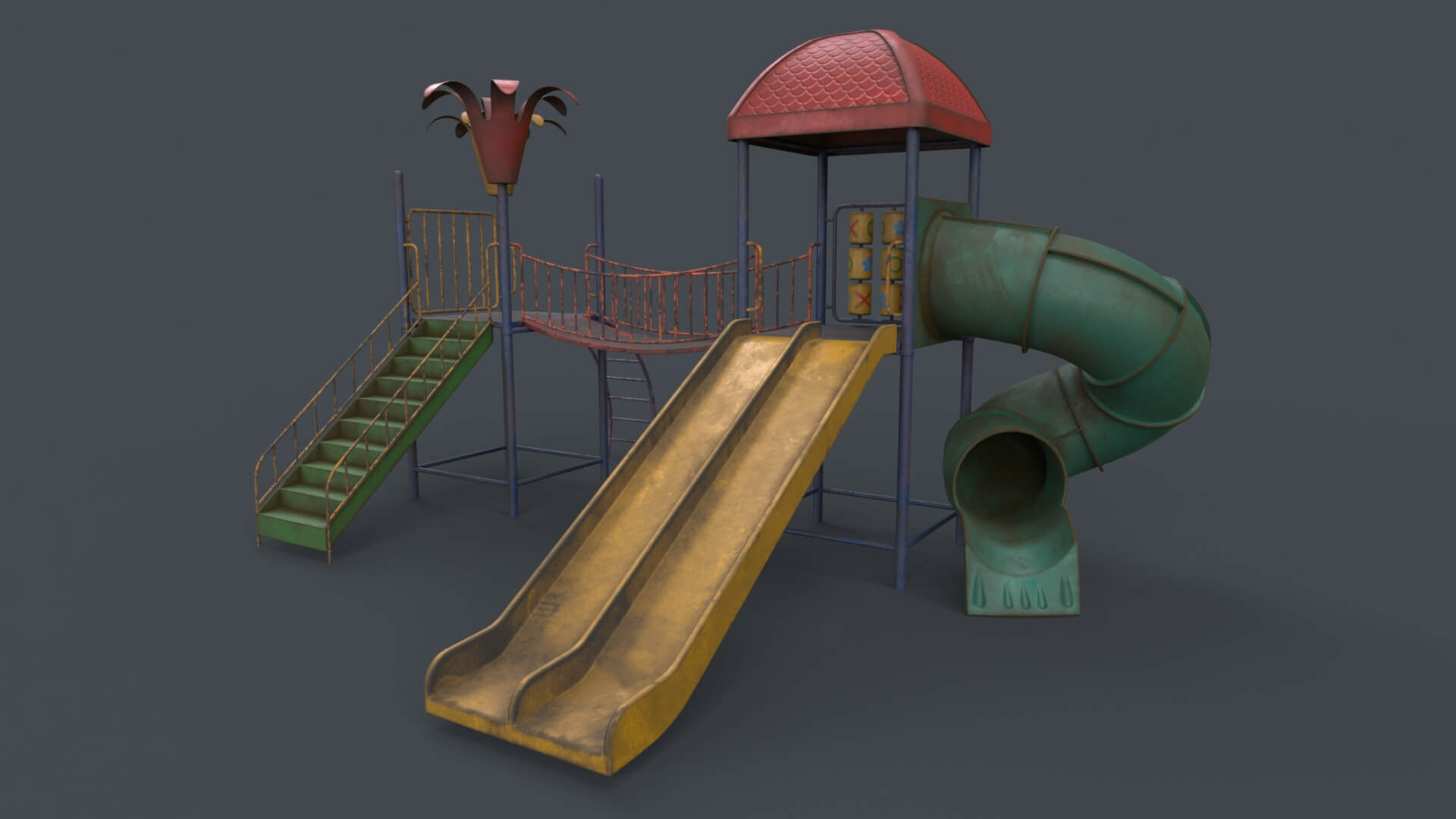 Playground Outdoor Jungle Gym 16 - 3D Model by PBR Cool