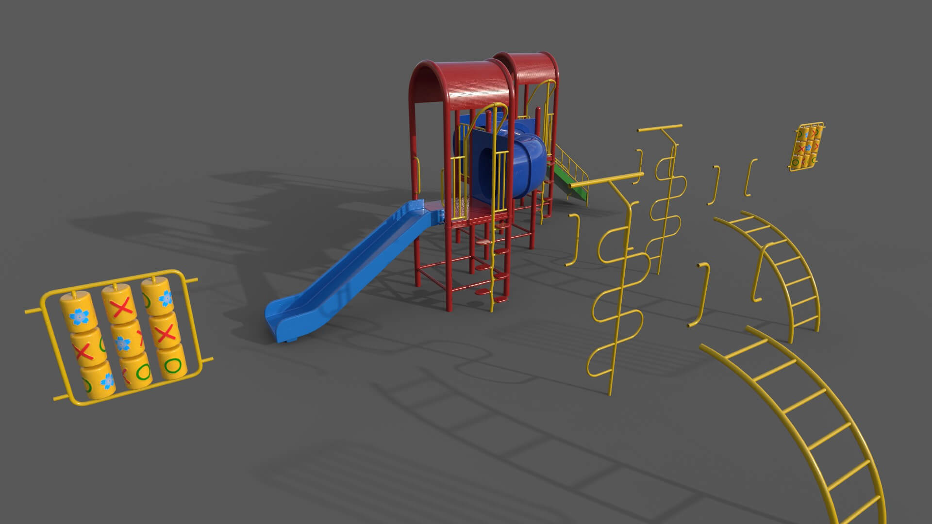 Playground Outdoor Jungle Gym 19 - 3D Model by PBR Cool