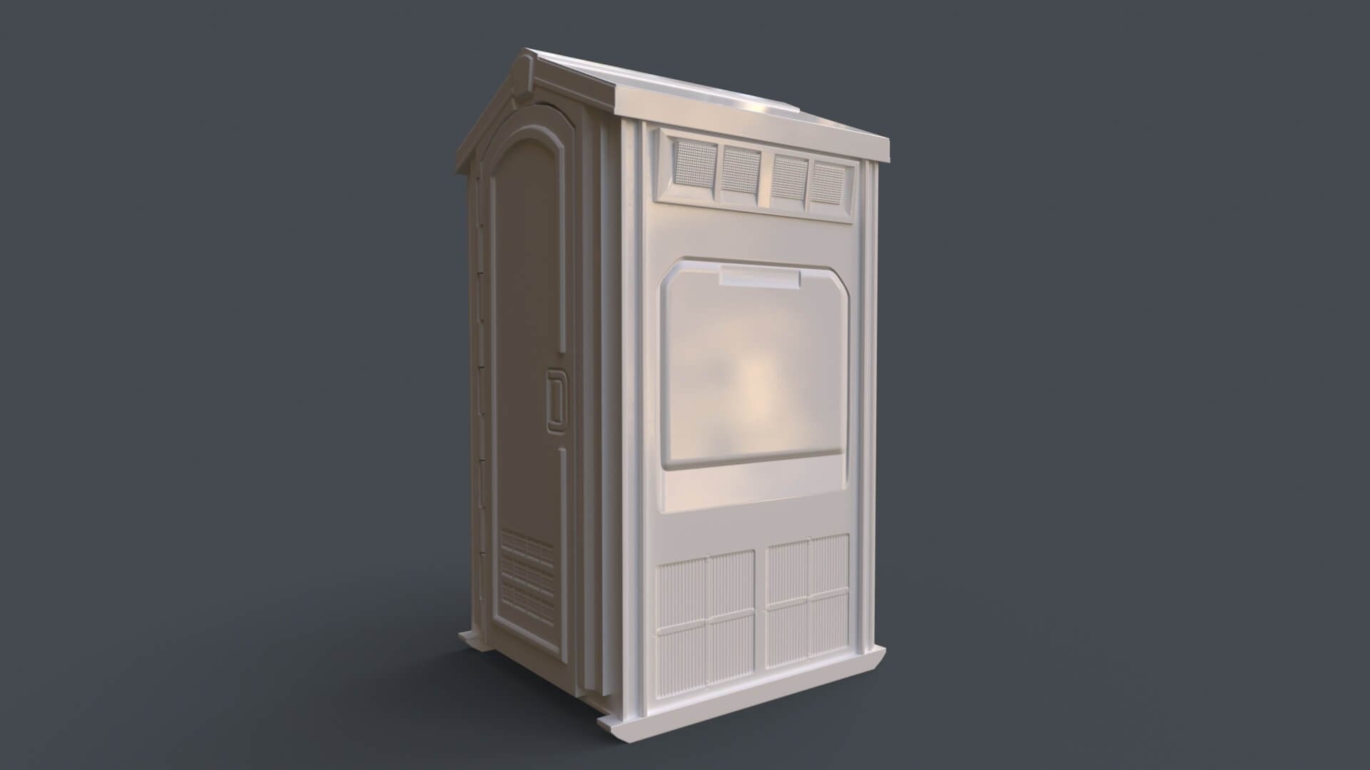 Portable Outdoor Beach Chemical Toilet - 3D Model by PBR Cool