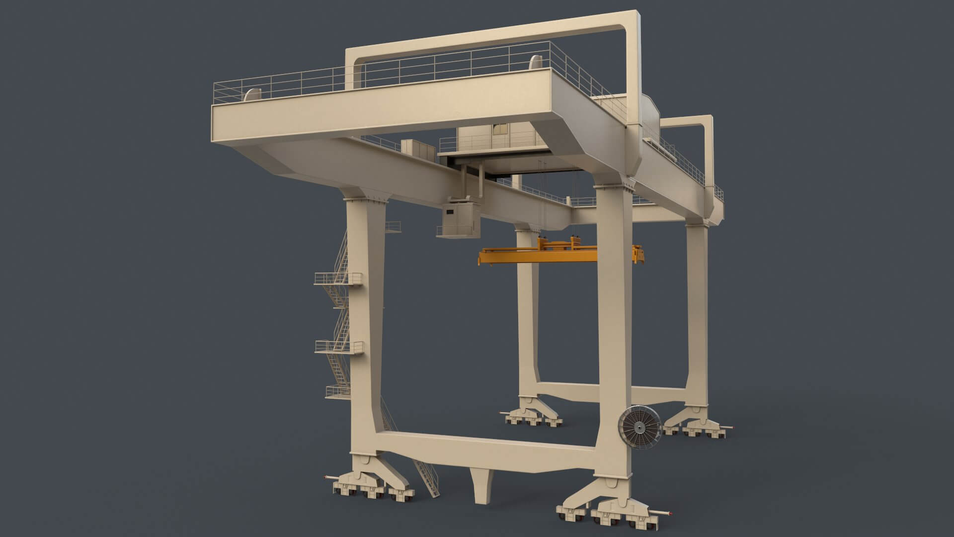 Rail Mounted Gantry Crane RMG V1 - Multi Color Pack 3D Model by PBR Cool