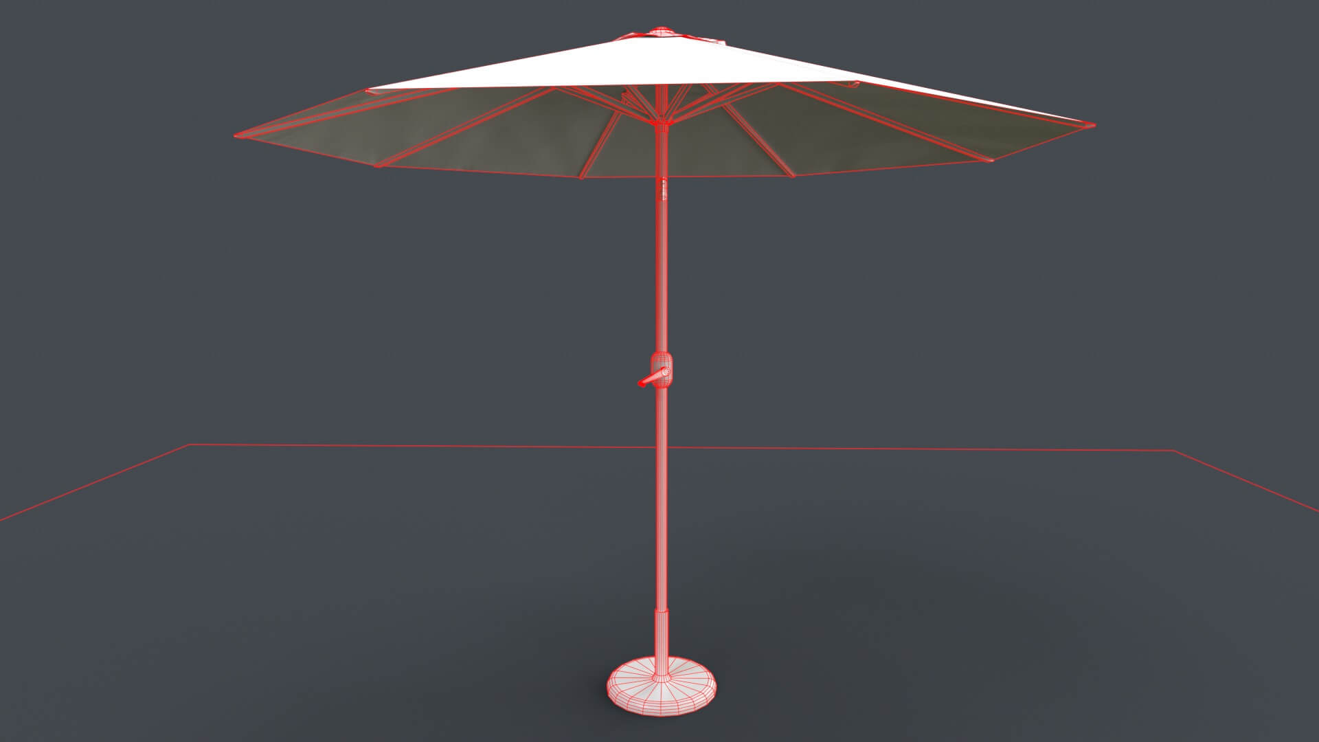 Traditional Parasol - 3D Model by PBR Cool
