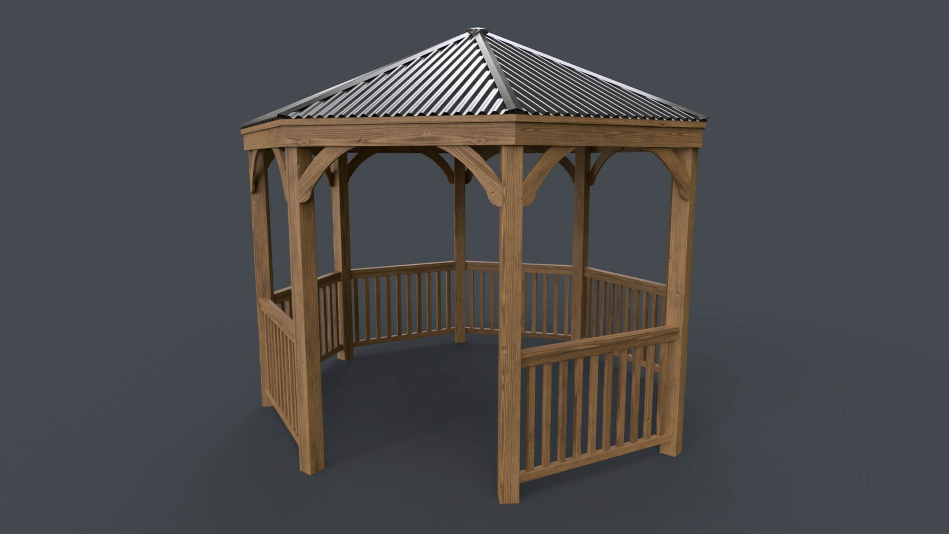 Wooden Pergola Gazebo C - Mega Pack by PBR Cool