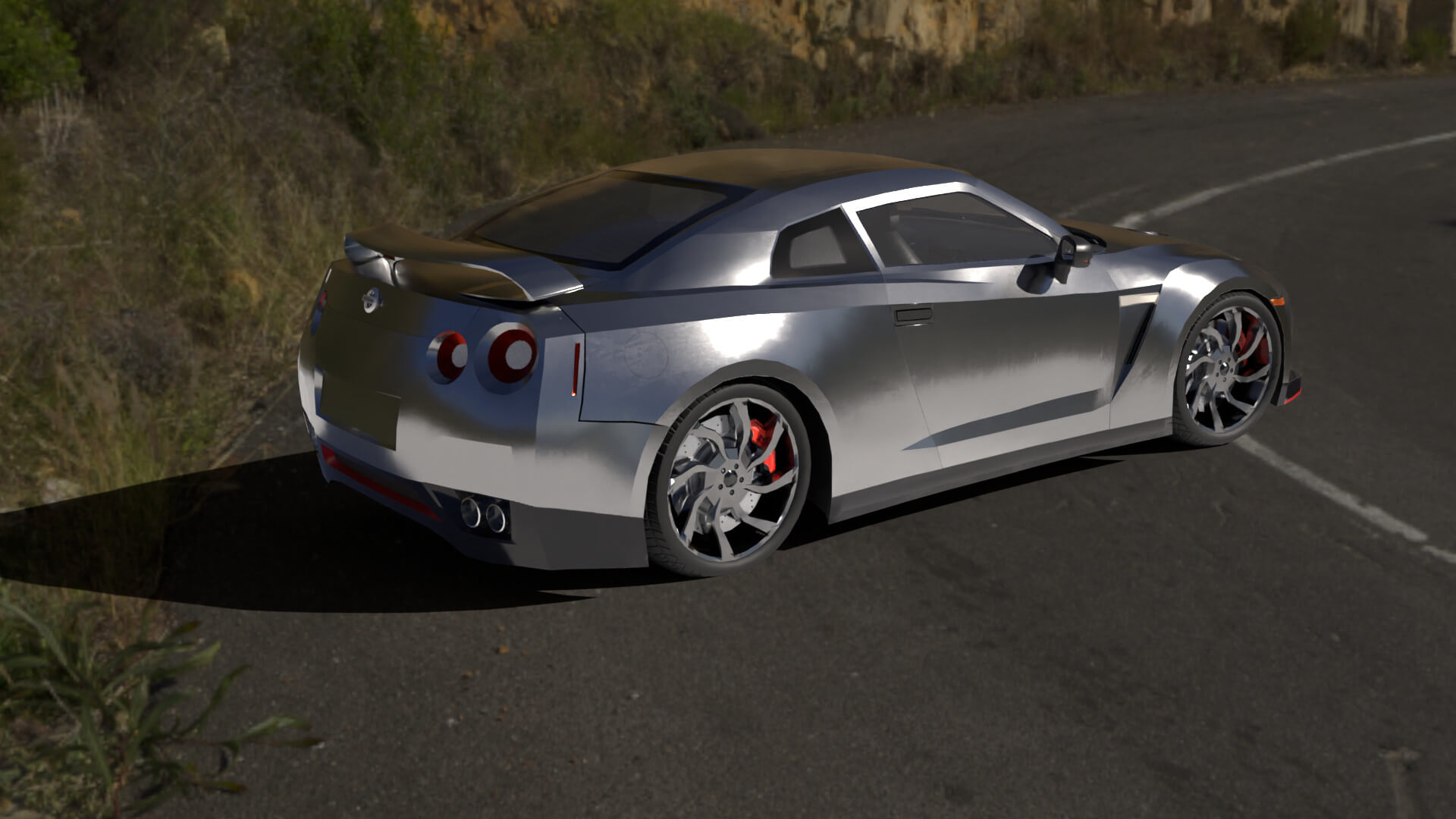 Nissan GTR R35 - 3D Model by peacedeath23