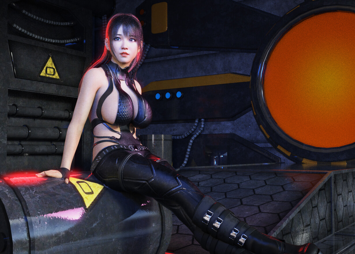 Mistress of Fate 3D Render, Digital Art by perilcomics