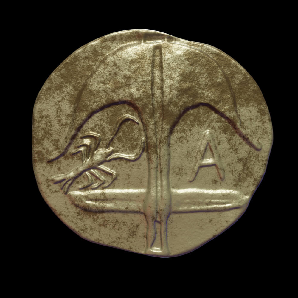 Apollonica Pontica Coin - 3D Model by Petar Doychev