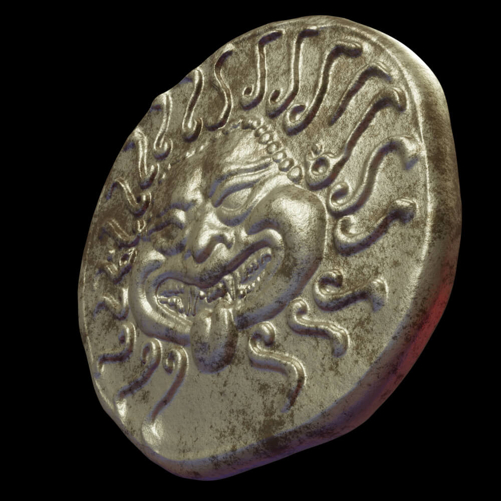 Apollonica Pontica Coin - 3D Model by Petar Doychev