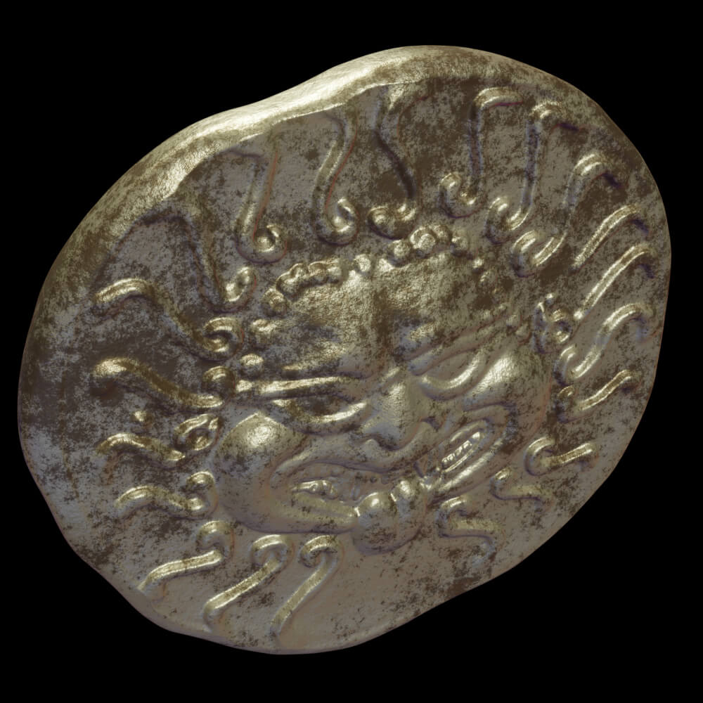Apollonica Pontica Coin - 3D Model by Petar Doychev