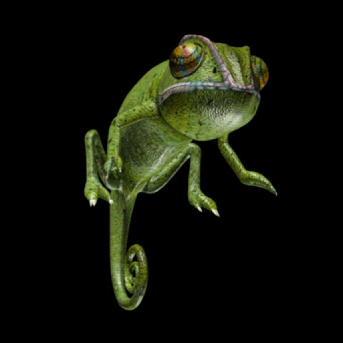 Chameleon (animated) - 3D Model by Petar Doychev