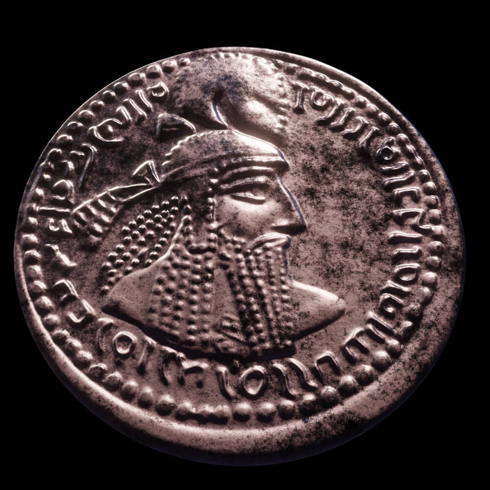 Coin of Parthians - 3D Model by Petar Doychev