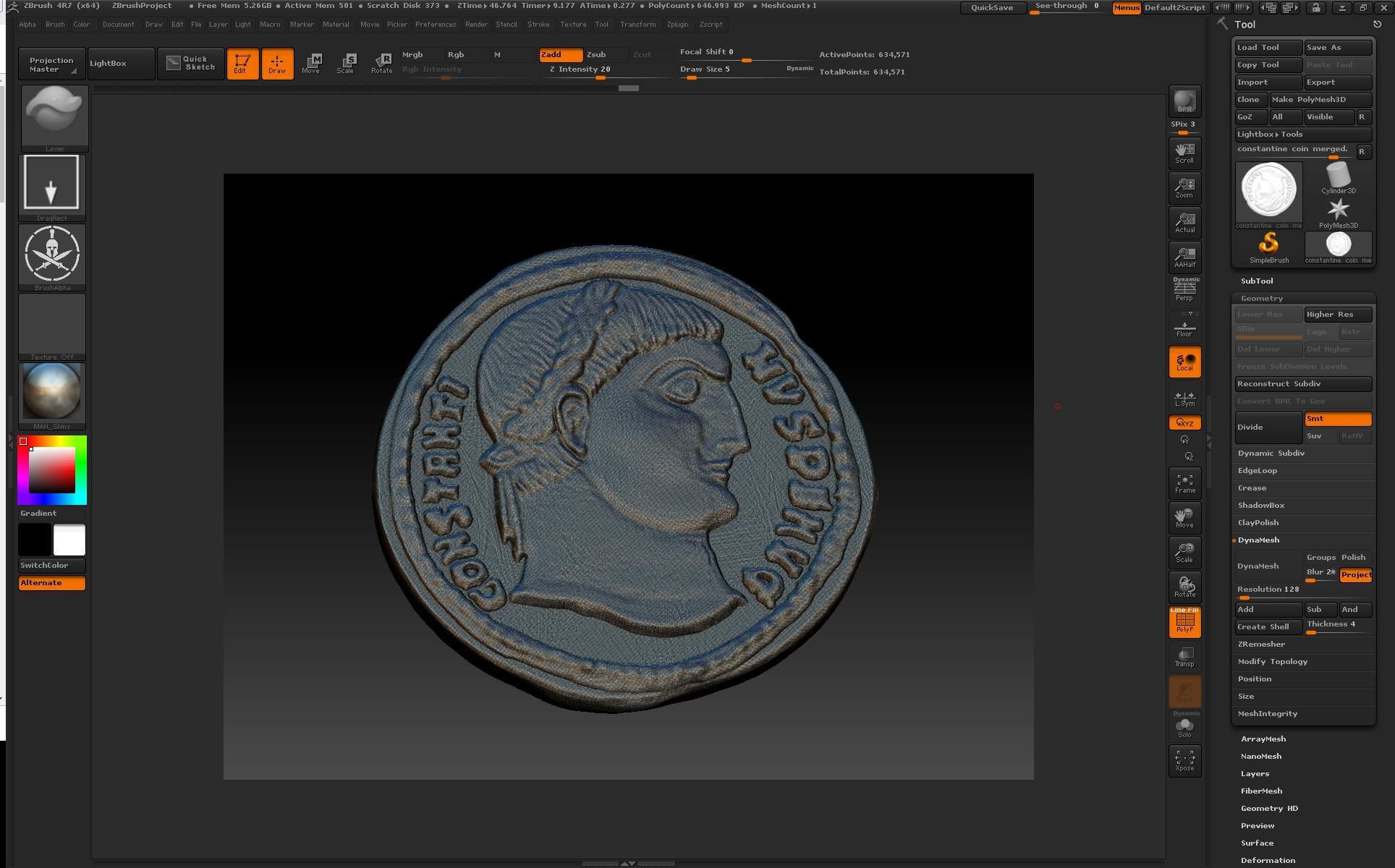 Constantin Coin - 3D Print Model by Petar Doychev