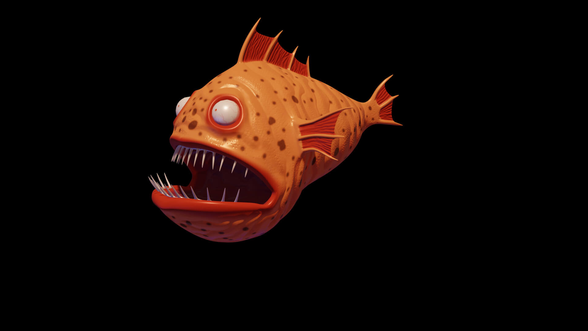 Creepy Fish - 3D Model by Petar Doychev