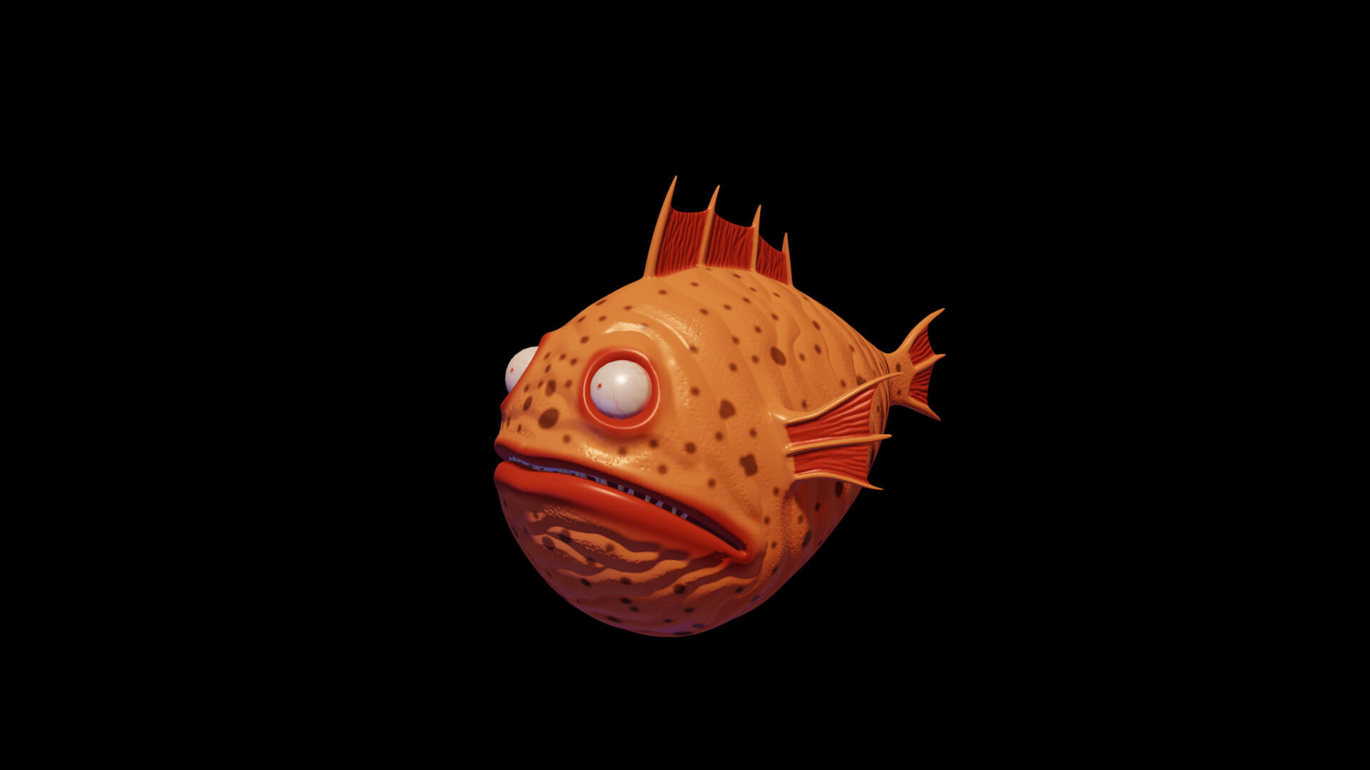 Creepy Fish - 3D Model by Petar Doychev