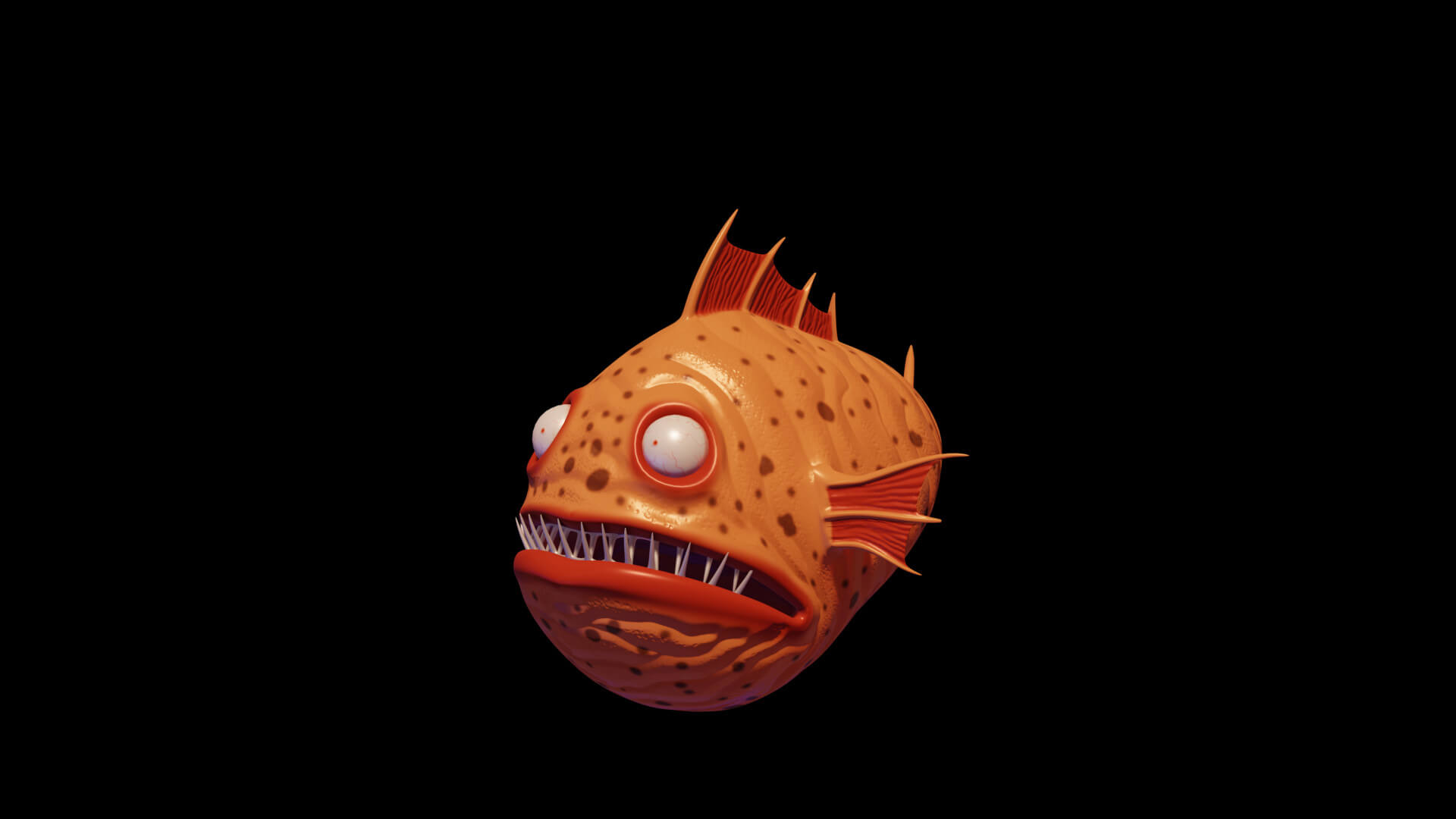 Creepy Fish - 3D Model by Petar Doychev