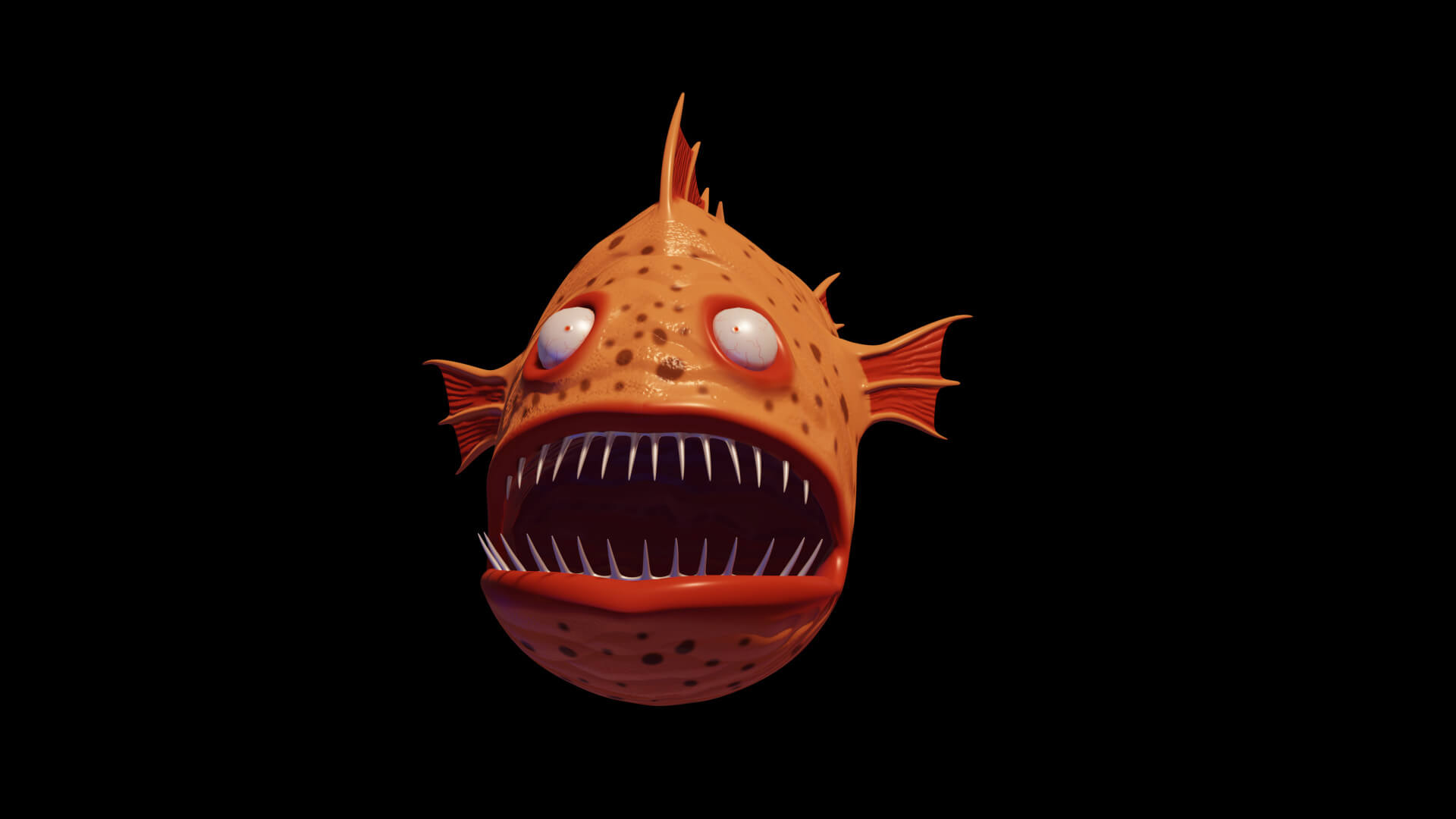 Creepy Fish - 3D Model by Petar Doychev