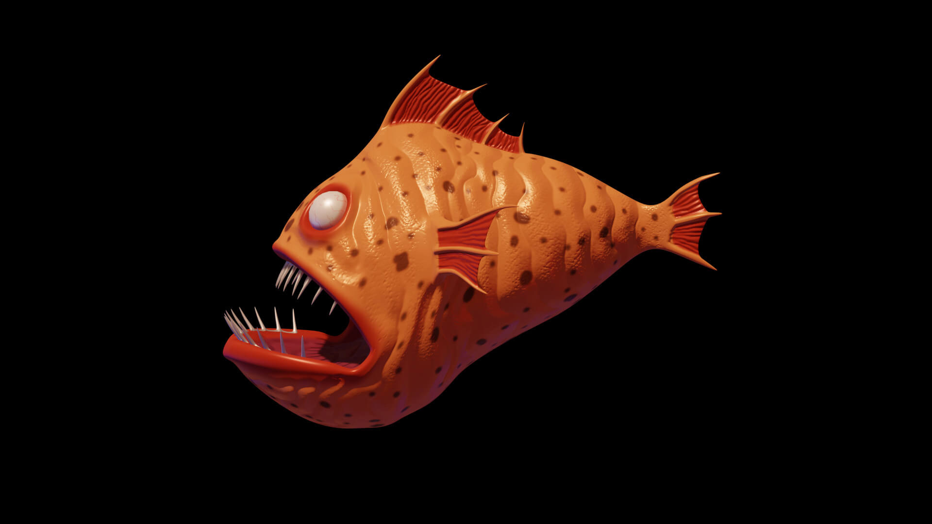 Creepy Fish - 3D Model by Petar Doychev