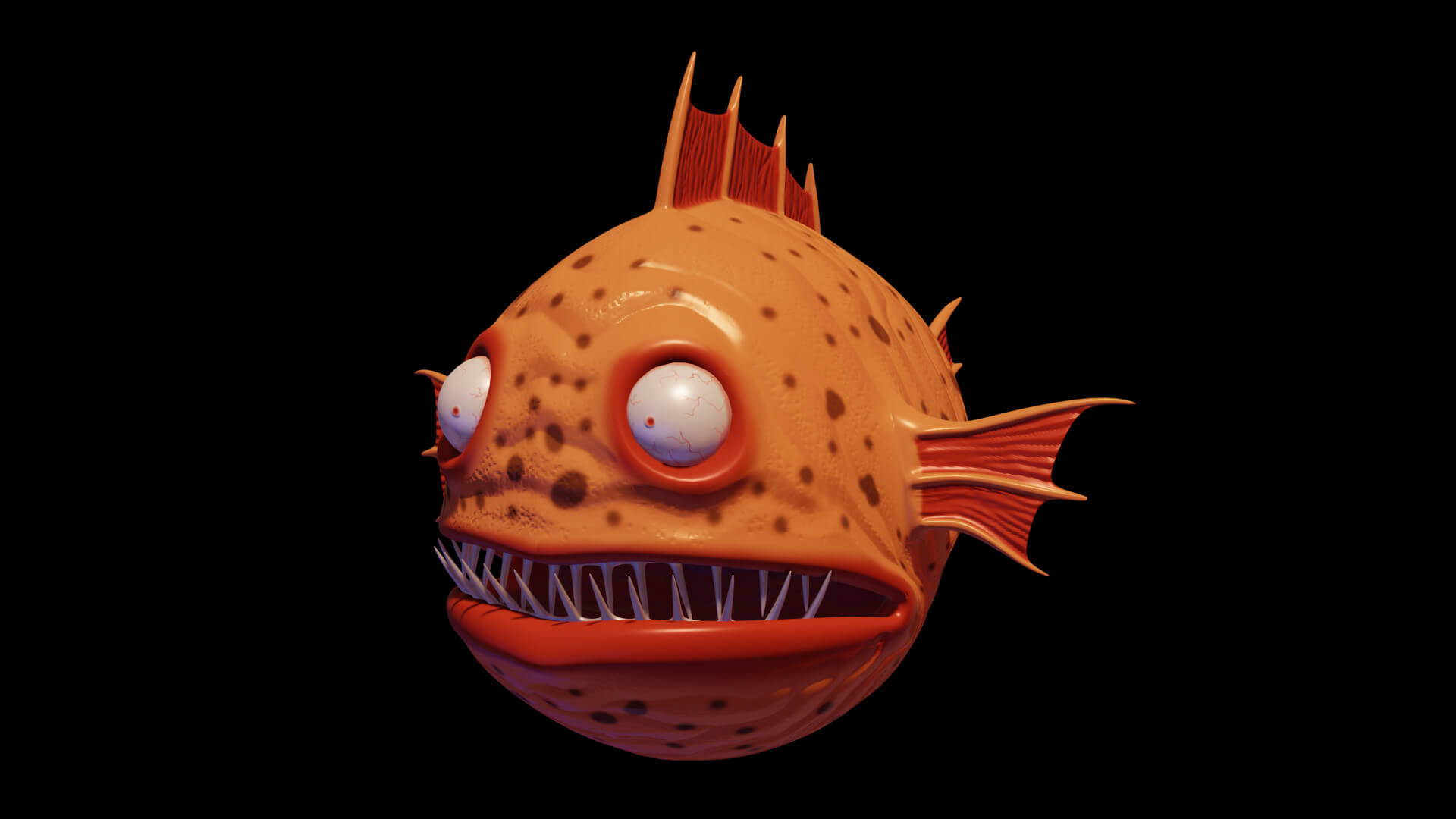 Creepy Fish - 3D Model by Petar Doychev