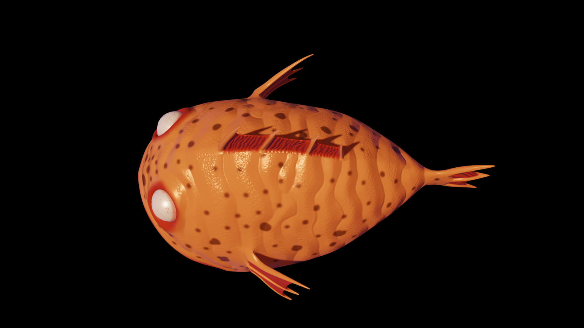 Creepy Fish - 3D Model by Petar Doychev