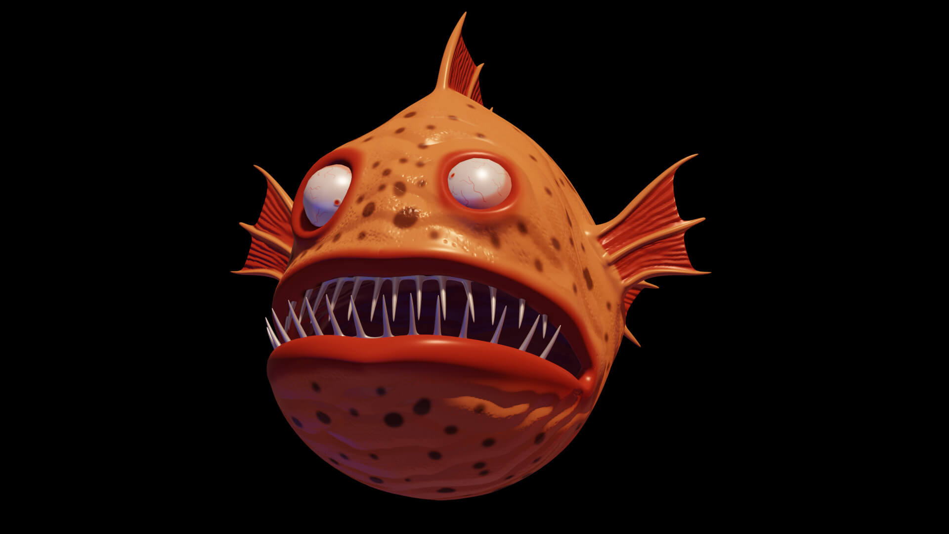 Creepy Fish - 3D Model by Petar Doychev