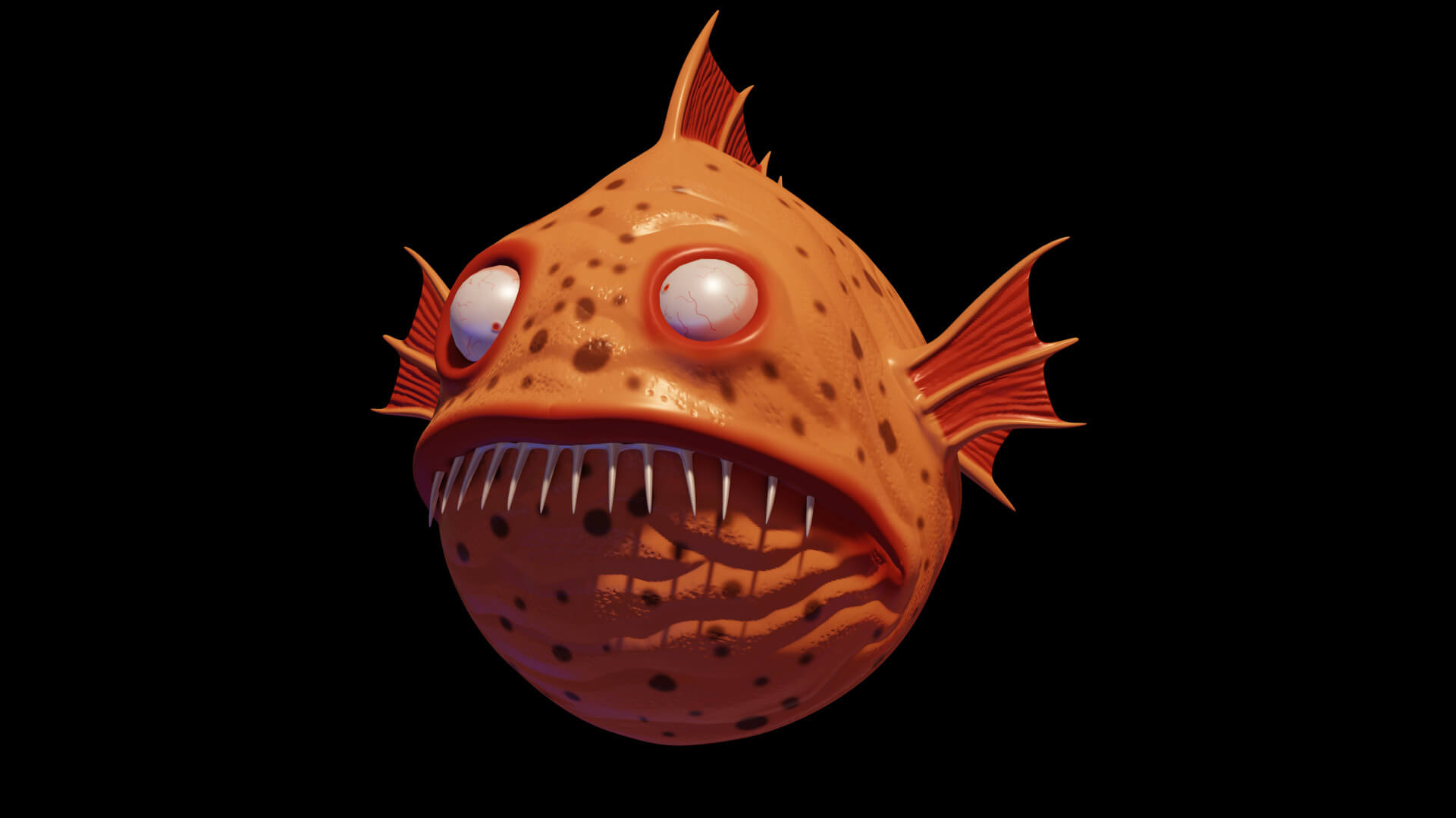 Creepy Fish - 3D Model by Petar Doychev