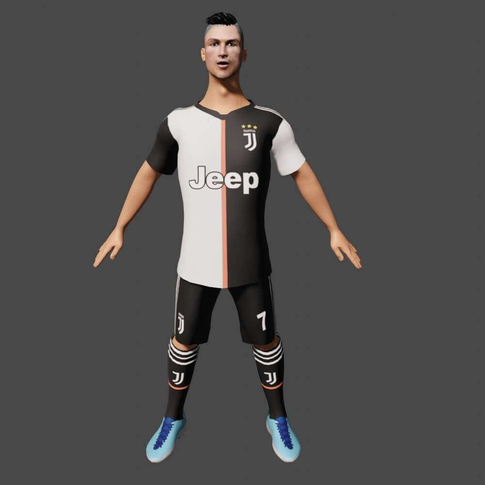 Cristiano Ronaldo - 3D Model by Petar Doychev