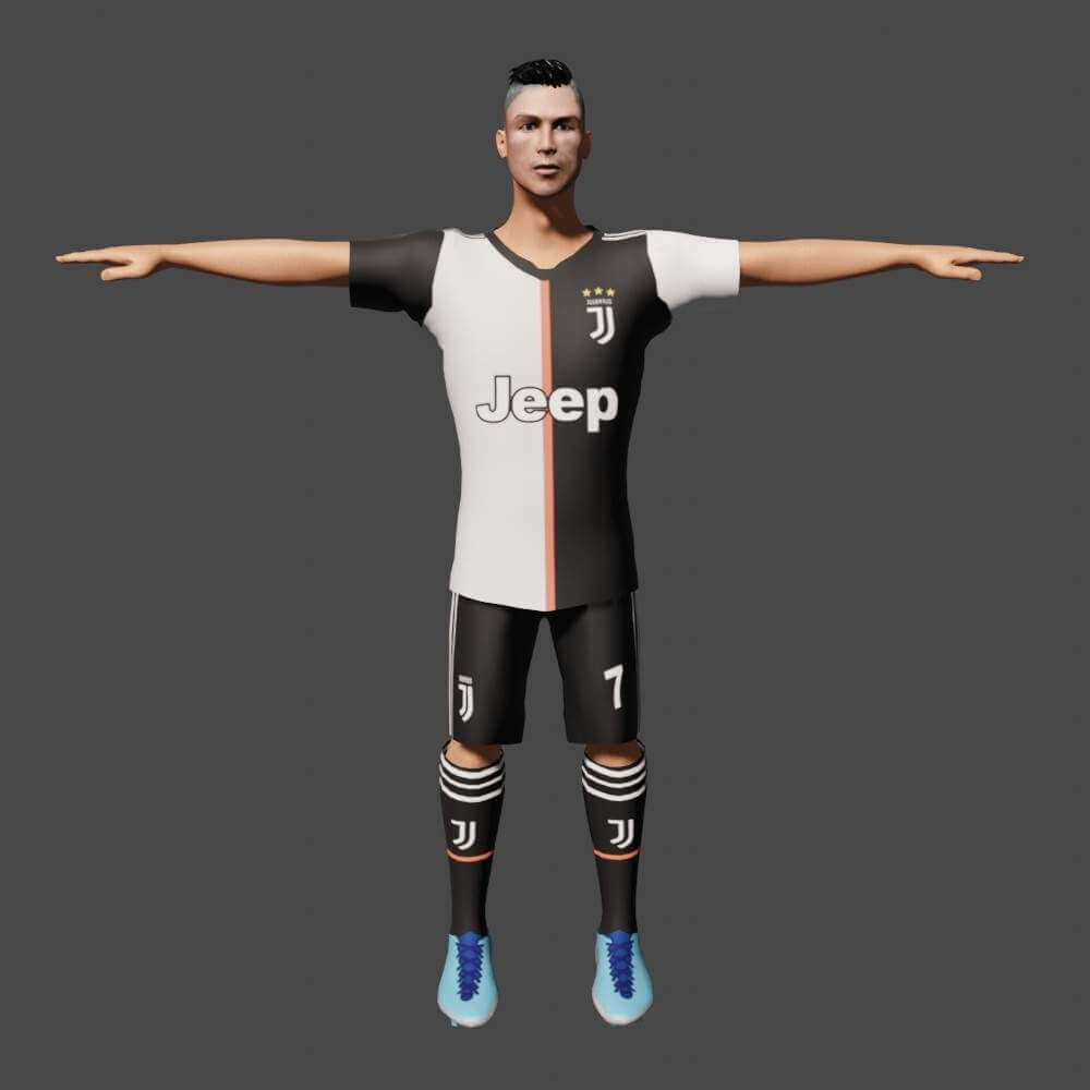 Cristiano Ronaldo - 3D Model by Petar Doychev
