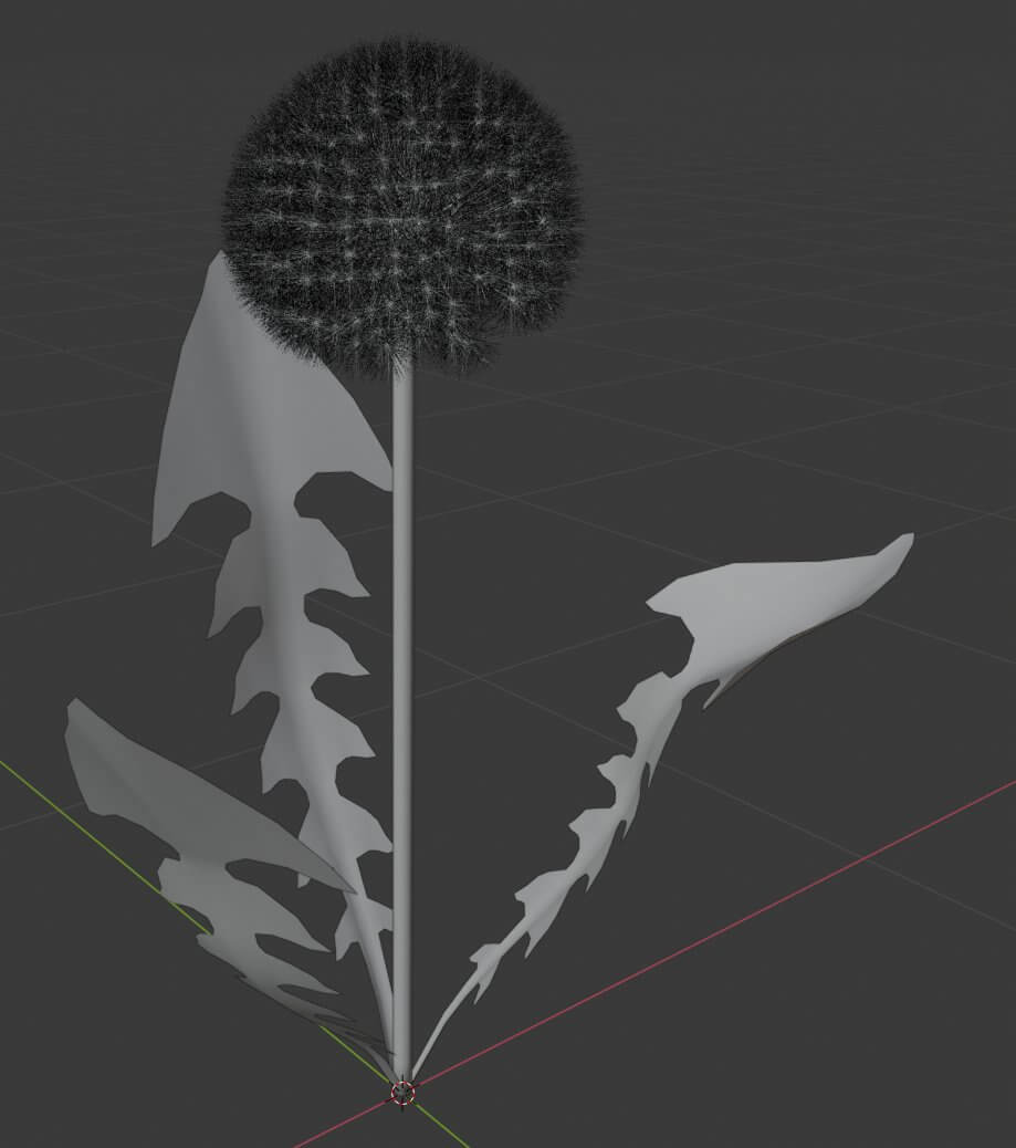 Dandelion - 3D Model by Petar Doychev
