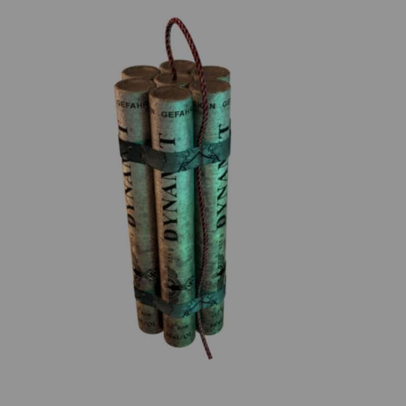 WW2 Dynamite - 3D Model by Petar Doychev