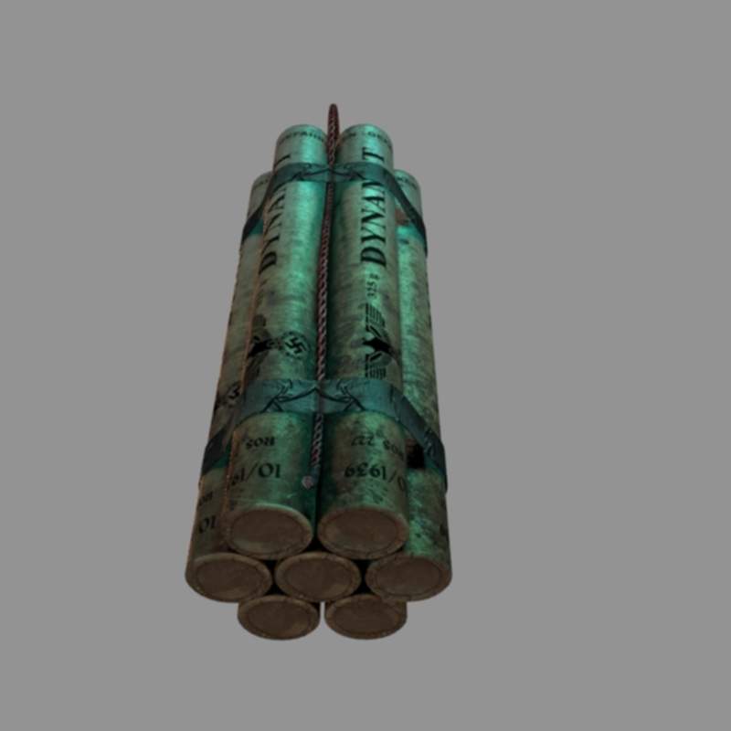 WW2 Dynamite - 3D Model by Petar Doychev