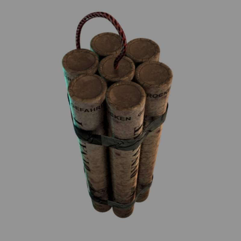 WW2 Dynamite - 3D Model by Petar Doychev