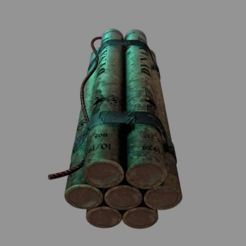 WW2 Dynamite - 3D Model by Petar Doychev