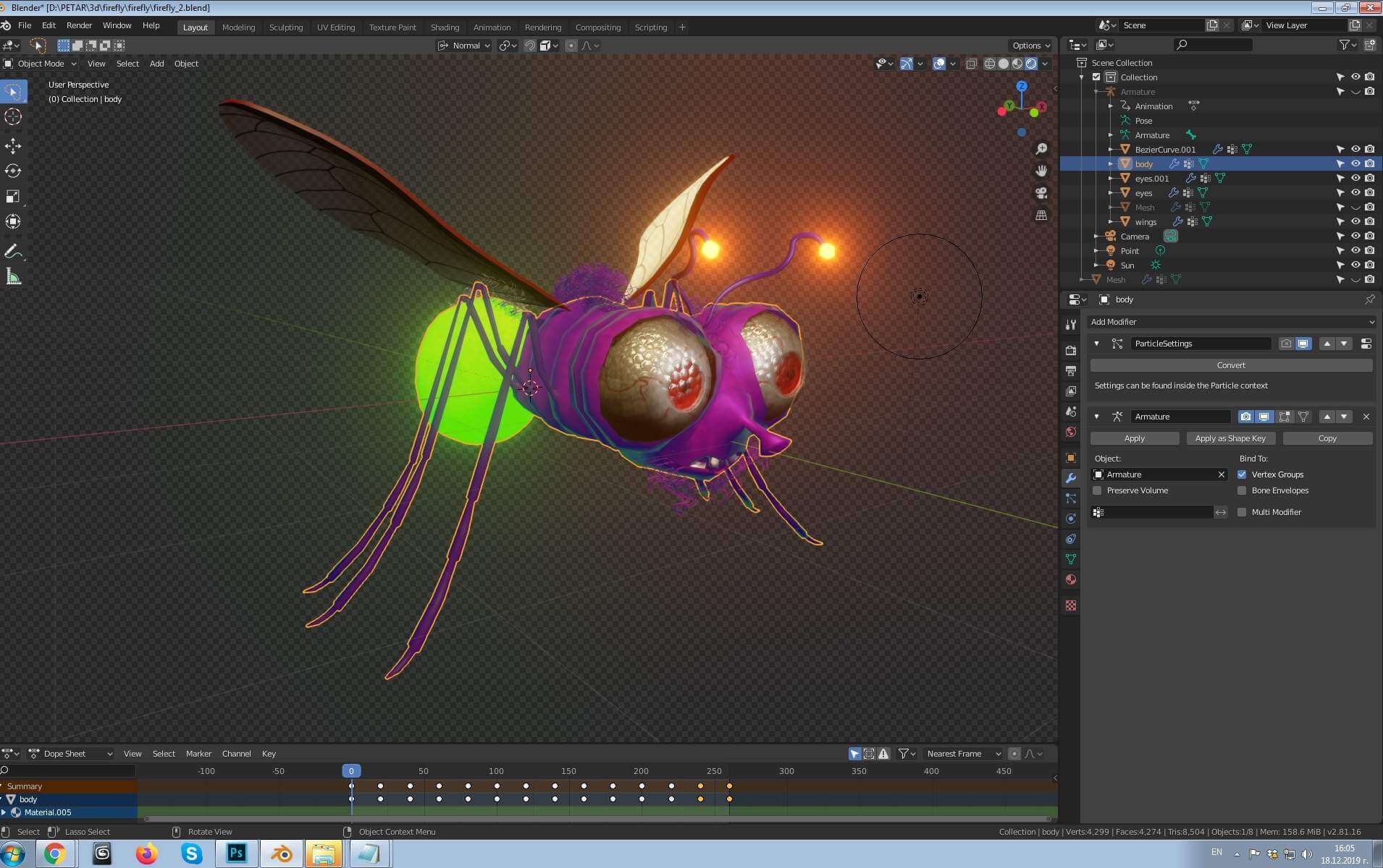 Firefly - 3D Model by Petar Doychev