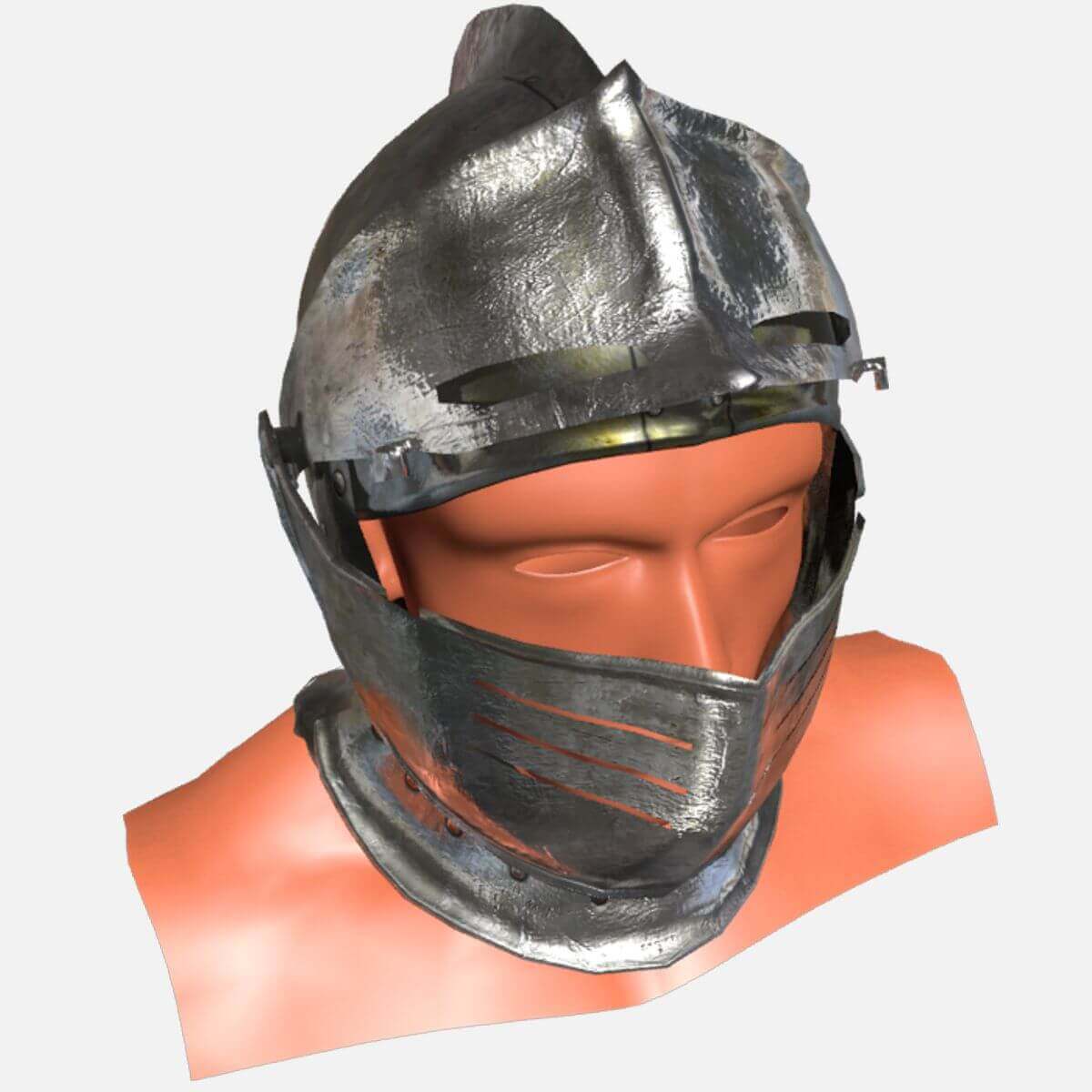 Knights Helmet - 3D Model by Petar Doychev