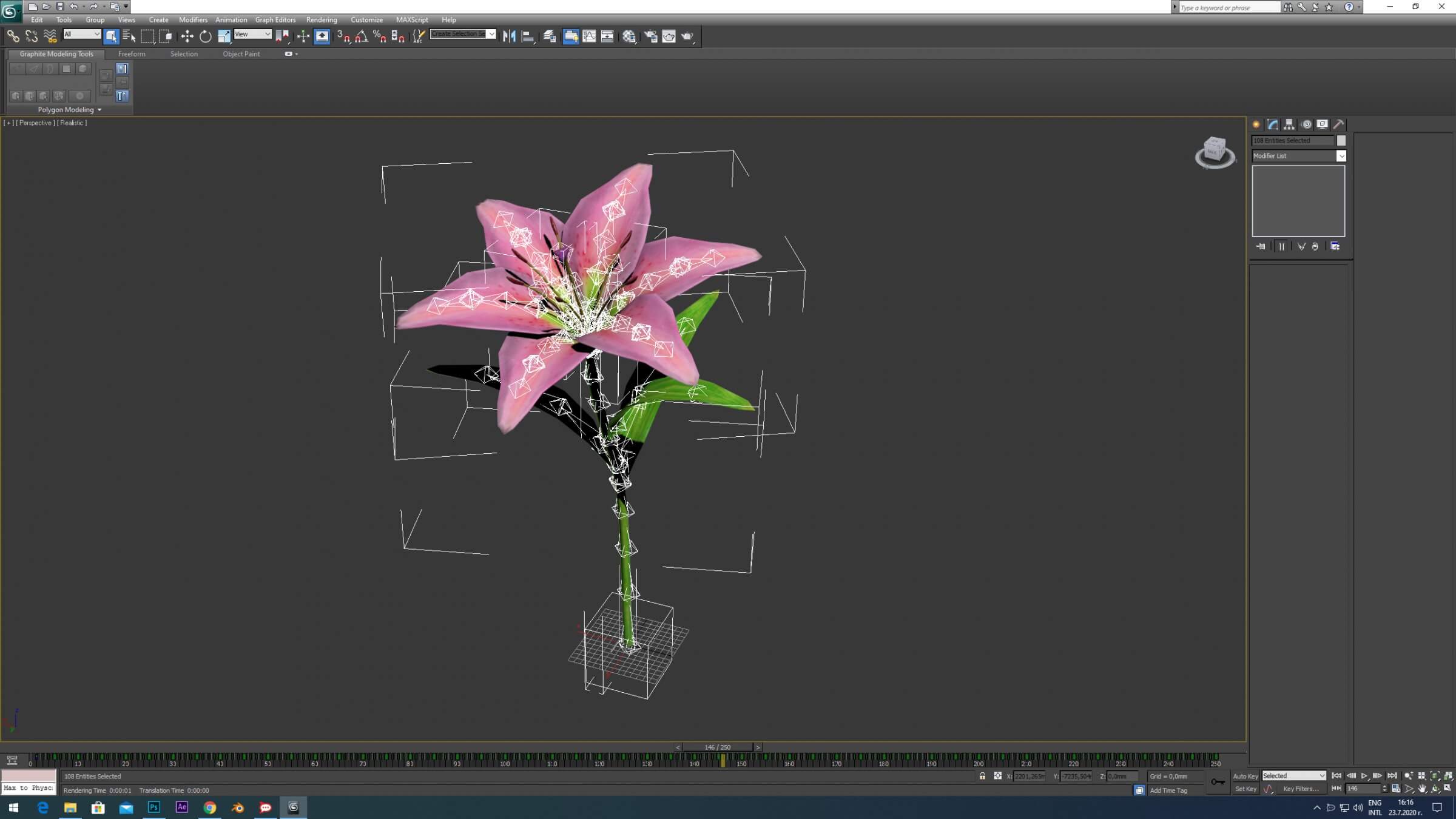 Animated Lily Flowers - 3D Model by Petar Doychev