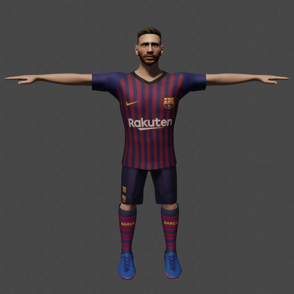 Lionel Messi - 3D Model by Petar Doychev