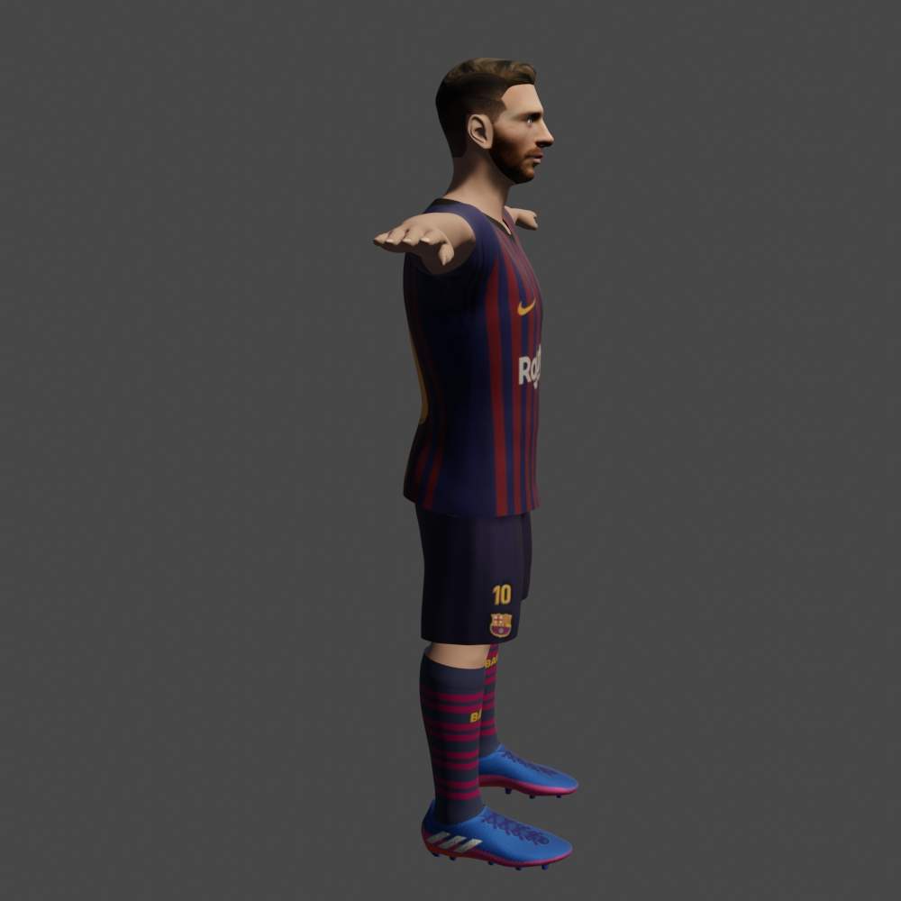 Lionel Messi - 3D Model by Petar Doychev