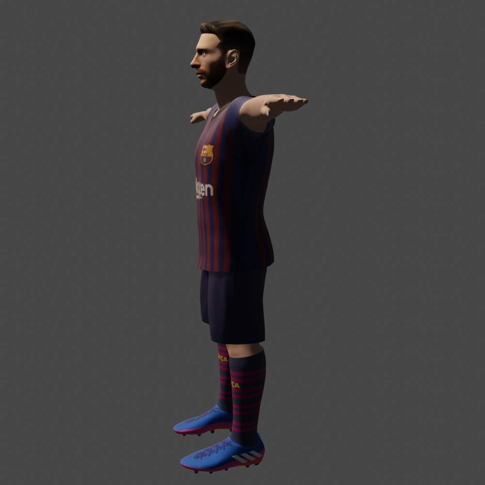 Lionel Messi - 3D Model by Petar Doychev