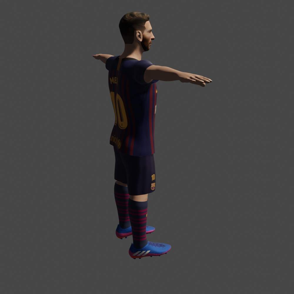 Lionel Messi - 3D Model by Petar Doychev