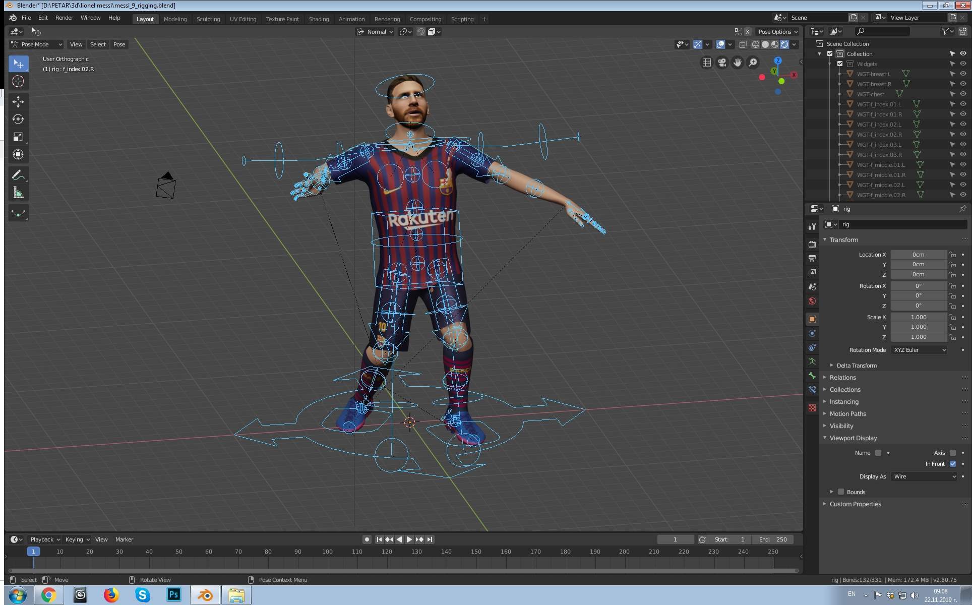 Lionel Messi - 3D Model by Petar Doychev