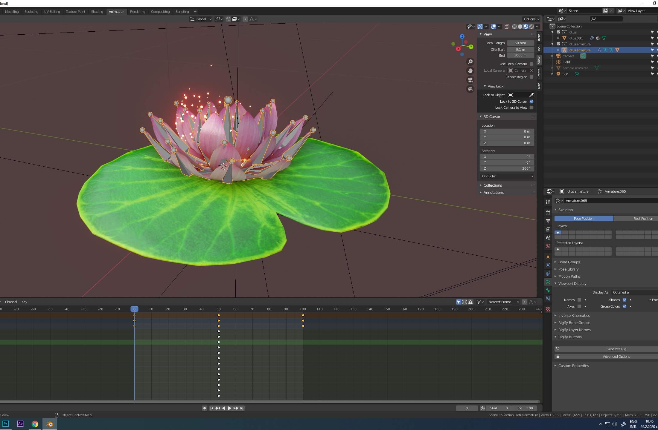 Lotus - 3D Model by Petar Doychev