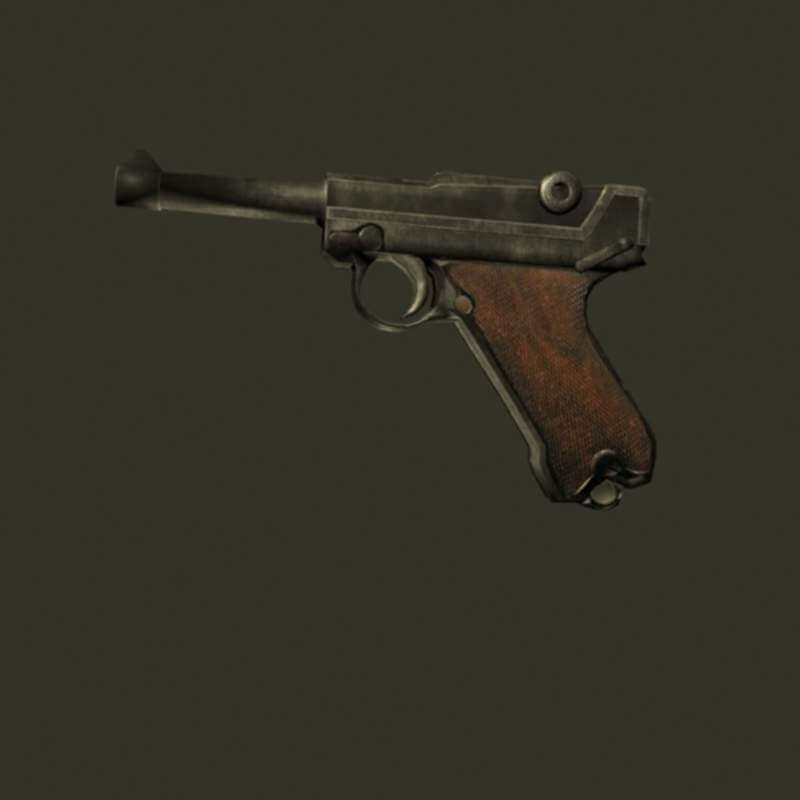 Luger Pistol - 3D Model by Petar Doychev