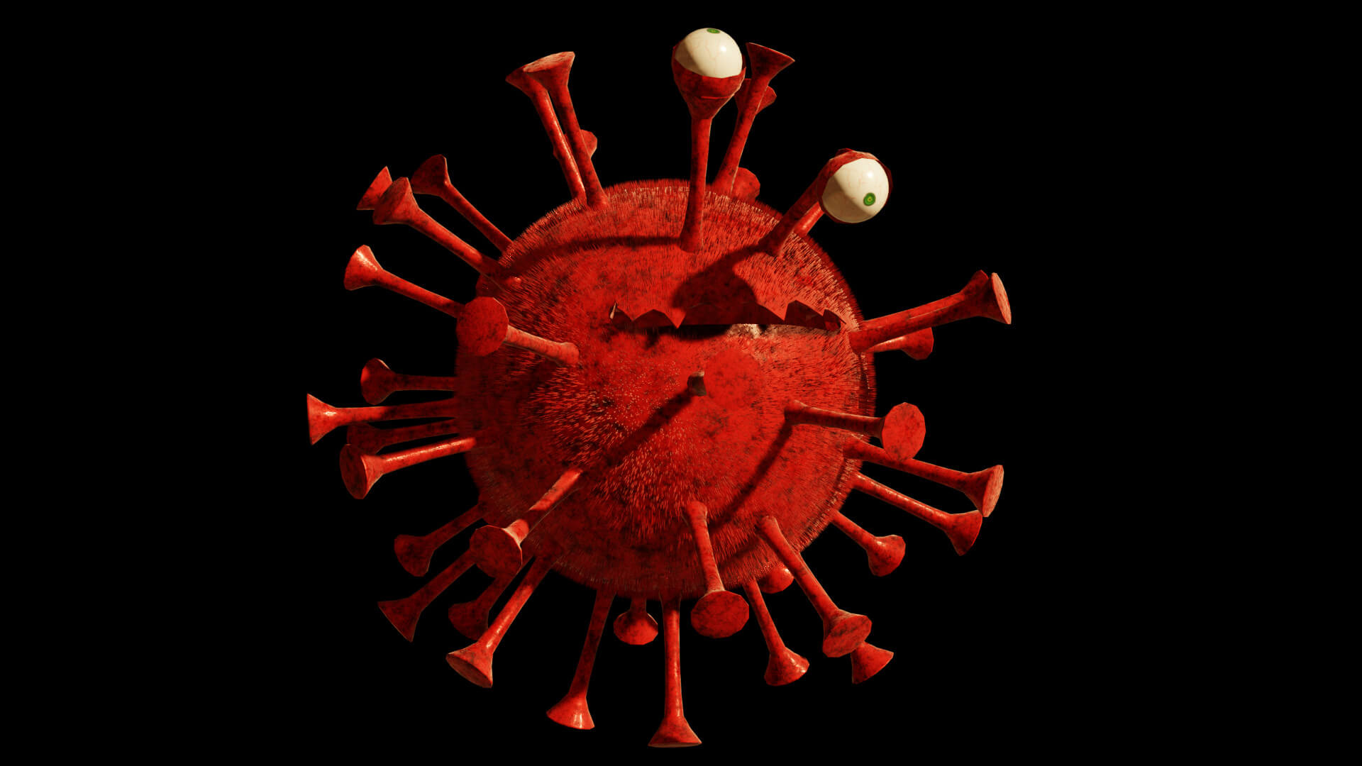 Microbe 2 - 3D Model by Petar Doychev