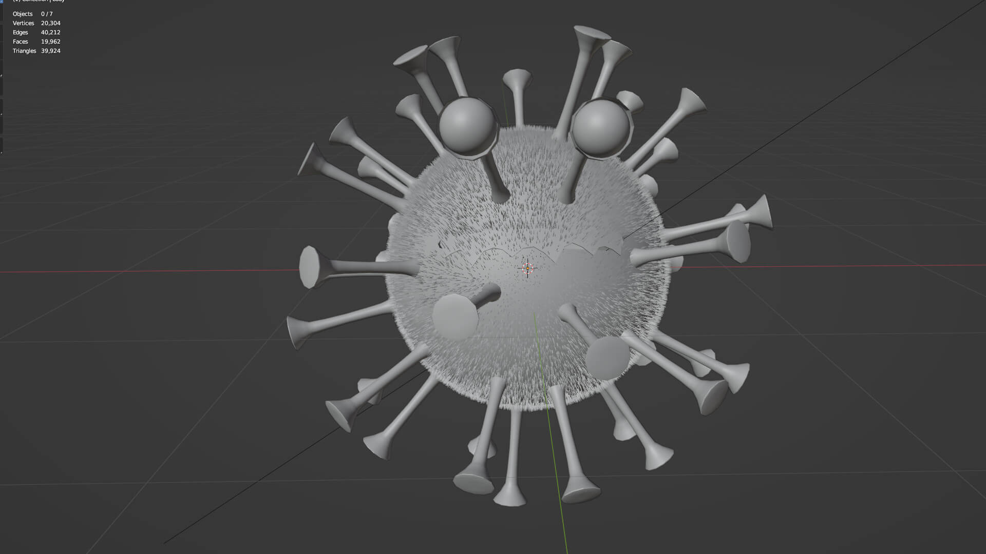 Microbe 2 - 3D Model by Petar Doychev