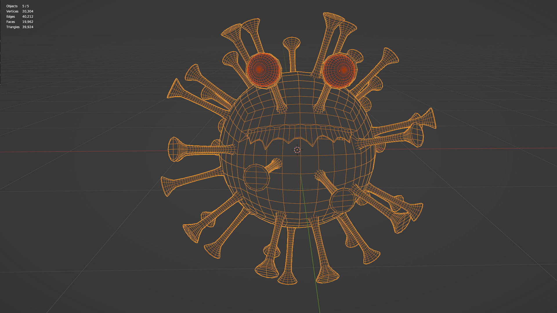 Microbe 2 - 3D Model by Petar Doychev