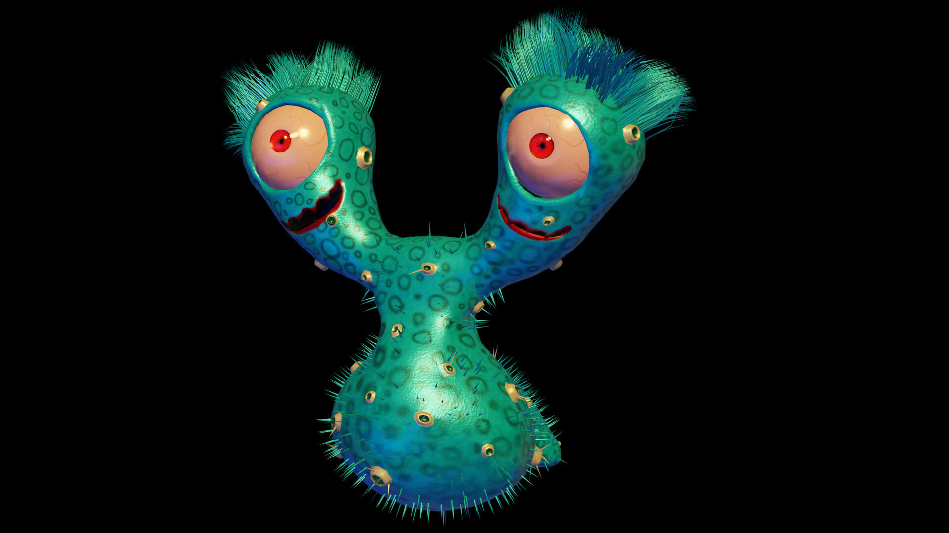 Microbe 5 - 3D Model by Petar Doychev