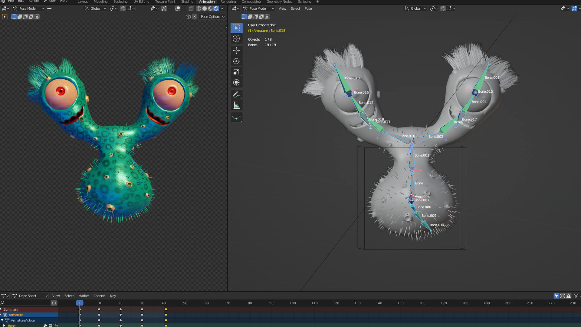 Microbe 5 - 3D Model by Petar Doychev
