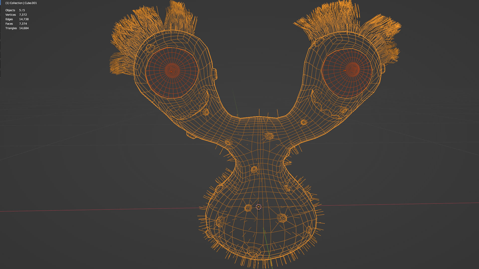 Microbe 5 - 3D Model by Petar Doychev