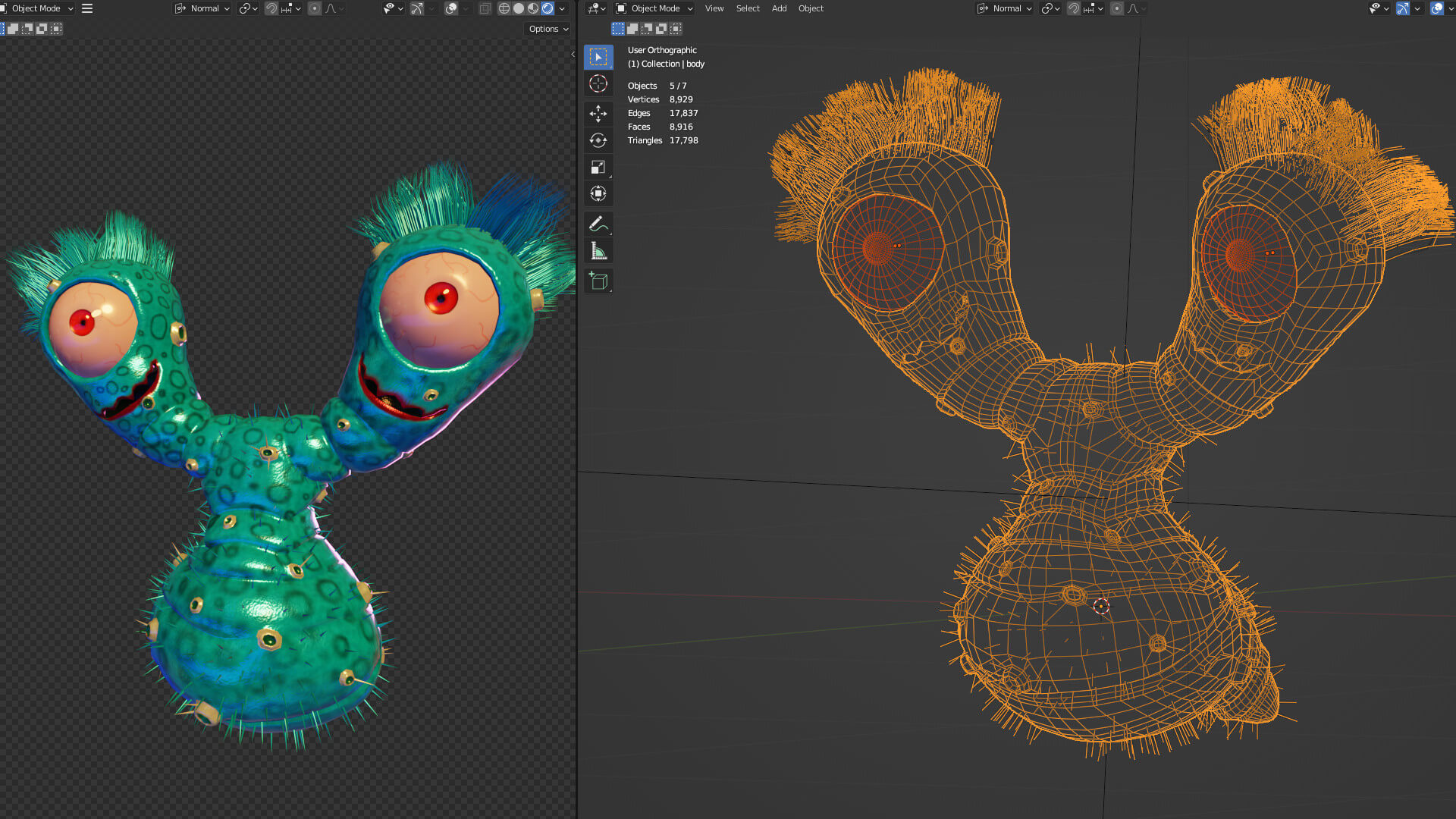 Microbe 5 - 3D Model by Petar Doychev