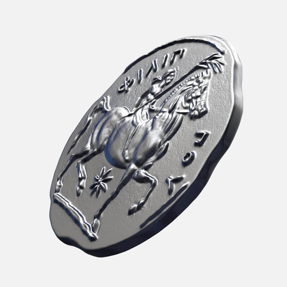Old Greek Coin - 3D Model by Petar Doychev